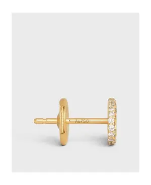 Celine Maillon Triomphe Diamond Stud In Gold And White Diamonds