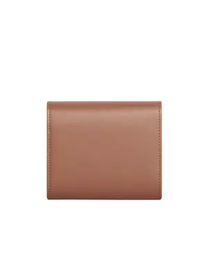 Celine Small Flap Wallet Triomphe In Shiny Calfskin