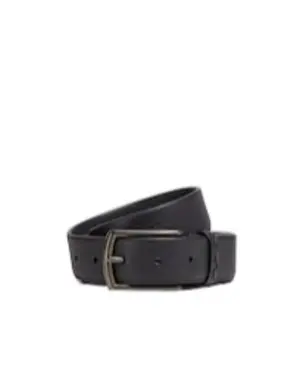 Zegna Triple Stitch Buckle Belt - Black