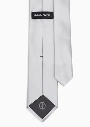 Giorgio Armani Pointed Tip Satin Tie