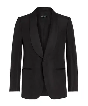 Zegna Single-breasted Suit Jacket - Black