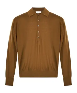 Dries Van Noten Muano Polo Sweater - Brown