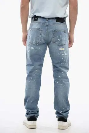 John Richmond Distressed-effect Regular-fit Jeans