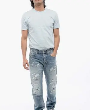 John Richmond Distressed-effect Regular-fit Jeans