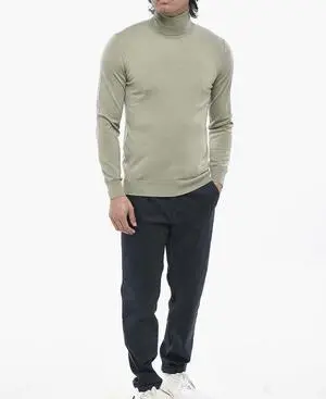 PAOLO PECORA Turtleneck Wool-blend Sweater