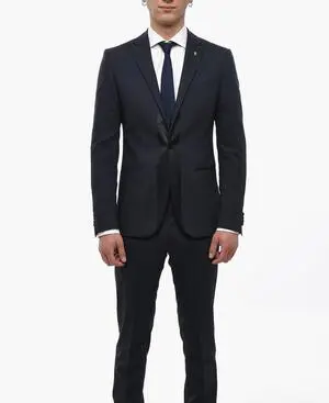 Corneliani Satin-trim Three-piece Suit