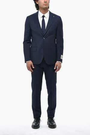 Corneliani Pinstripe-pattern Single-breasted Suit - Blue