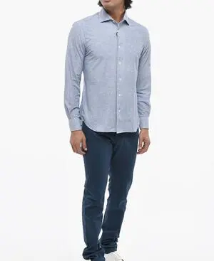 Corneliani Herringbone Pattern Shirt