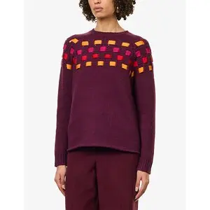 Gabriela Hearst Stein Ribbon Wool-blend Jumper