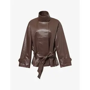 4TH & RECKLESS Jaden Belted Faux Leather Jacket