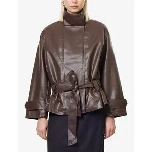 4TH & RECKLESS Jaden Belted Faux Leather Jacket