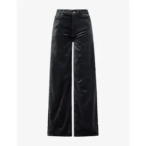 FRAME The Velvet Slim Palazzo Pant - Deep Hemlock
