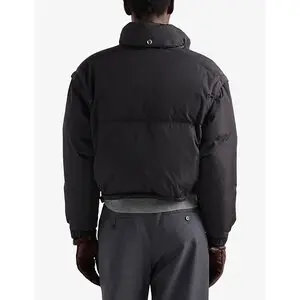 Prada Cropped Relaxed-fit Nylon Down Jacket