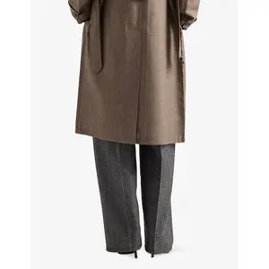 Prada Mouliné Relaxed-fit Wool Trousers