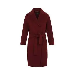 MAX MARA`S Wool Arona Double-breasted Peacoat Jacket