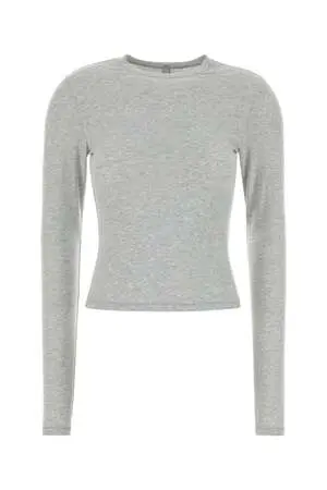 SKIMS Skims Light Grey Stretch Cotton T-Shirt