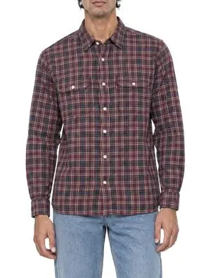 LEVI'S Plaid Long Sleeve Button-up Shirt