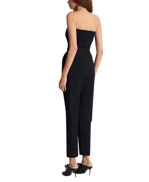 Balmain Crepe Bustier Bodysuit With Belt Detail