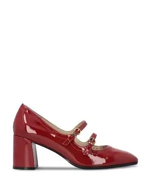 Pinko Anita 02 Patent Leather Mary Jane Pumps - Red