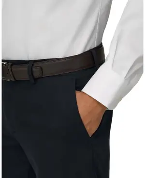 Boggi Milano Regular Fit Pinpoint Cotton Shirt - White