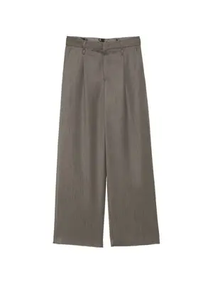 Emporio Armani Tailored Pleated Trousers - Grey