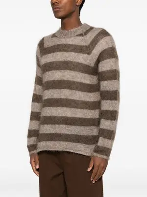 Emporio Armani Striped Crewneck Sweater