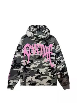 REVENGE X Xxxtentacion Kill Camouflage-print Hoodie - Grey