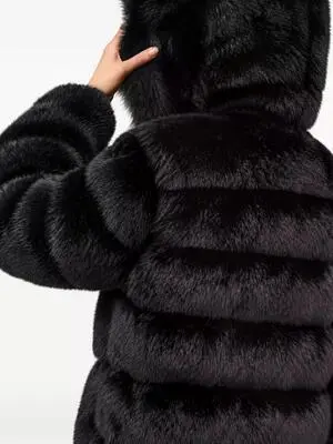 Philipp Plein Hooded Faux-fur Coat