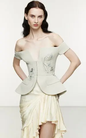 HARITHAND Roxana Silk-blend Top