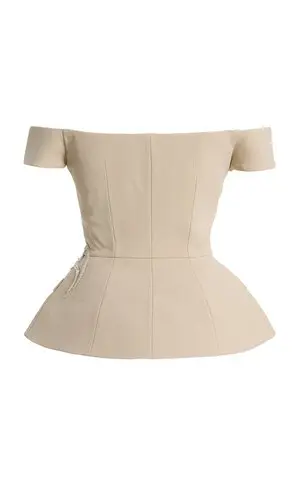 HARITHAND Roxana Silk-blend Top