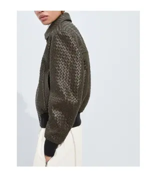 Bottega Veneta Small Intrecciato Leather Blouson