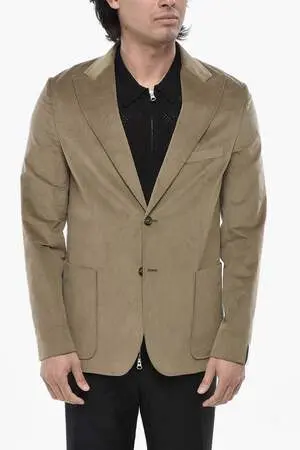 PAOLO PECORA Single-breasted Peaked-lapel Blazer - Brown