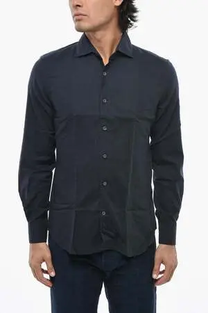 Corneliani Circle French Collar Shirt - Blue