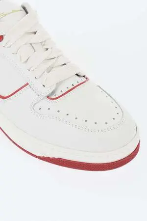 Santoni Air Panelled Leather Sneakers