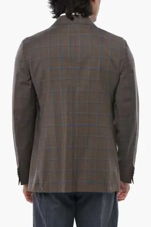 Corneliani Plaid-pattern Single-breasted Blazer