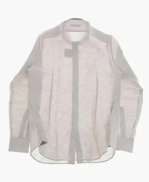Corneliani Linen French-collar Shirt
