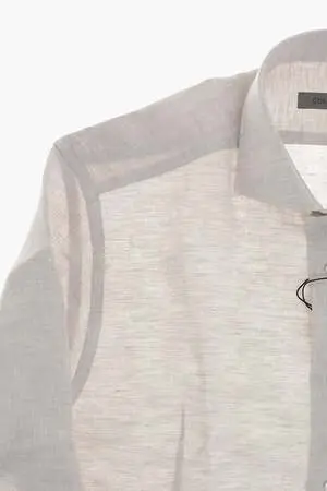 Corneliani Linen French-collar Shirt