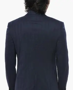 Off-White Jacquard Double-breasted Blazer