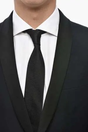 Corneliani Satin-lapel Virgin-wool Suit