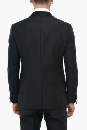 Corneliani Satin-lapel Virgin-wool Suit