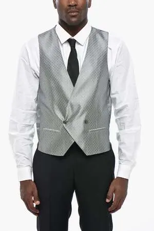 Corneliani Double-breasted Waistcoat - Gray