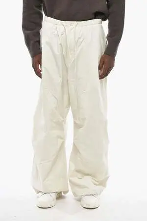 AMOMENTO Oversized Wide-leg Pants - Beige
