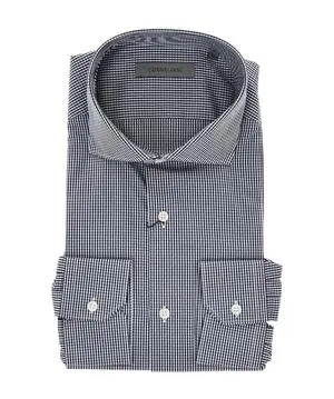 Corneliani Checked Cotton Shirt - Blue