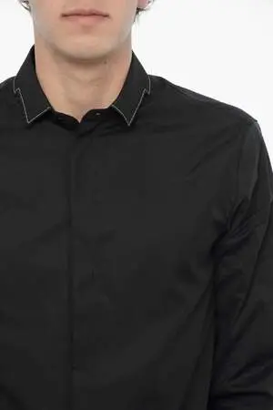 Neil Barrett Cut-out Bolt Slim-fit Shirt