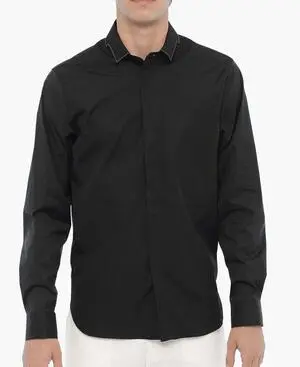 Neil Barrett Cut-out Bolt Slim-fit Shirt