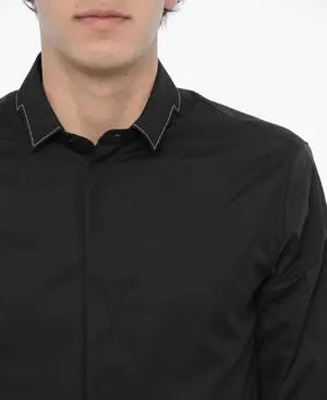 Neil Barrett Cut-out Bolt Slim-fit Shirt