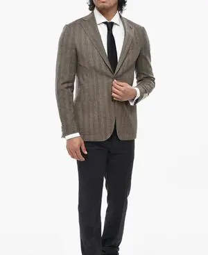 Corneliani Herringbone Single-breasted Blazer