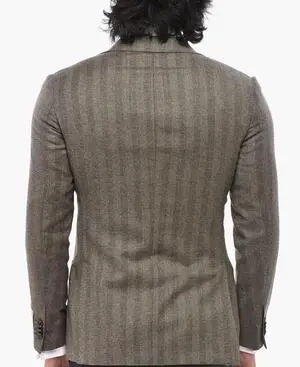 Corneliani Herringbone Single-breasted Blazer