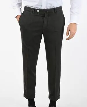 Corneliani Pleated Wool Chino Trousers