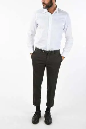 Corneliani Pleated Wool Chino Trousers